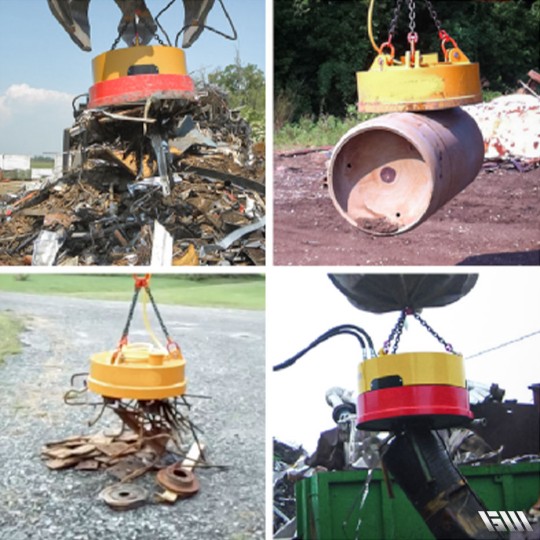 electro-aimant hydraulique MBI, électro-aimant hydraulique liebherr, aimant pour grappin, aimant ...