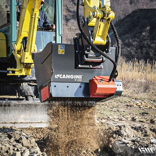 Godet cribleur à étoiles pour pelle hydraulique