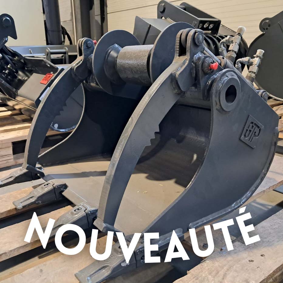 Godets grappins pour mini-pelle